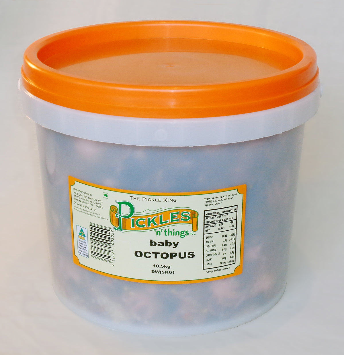 66202 - 10.5kg Baby Octopus (5kg DW) | Pickles N Things