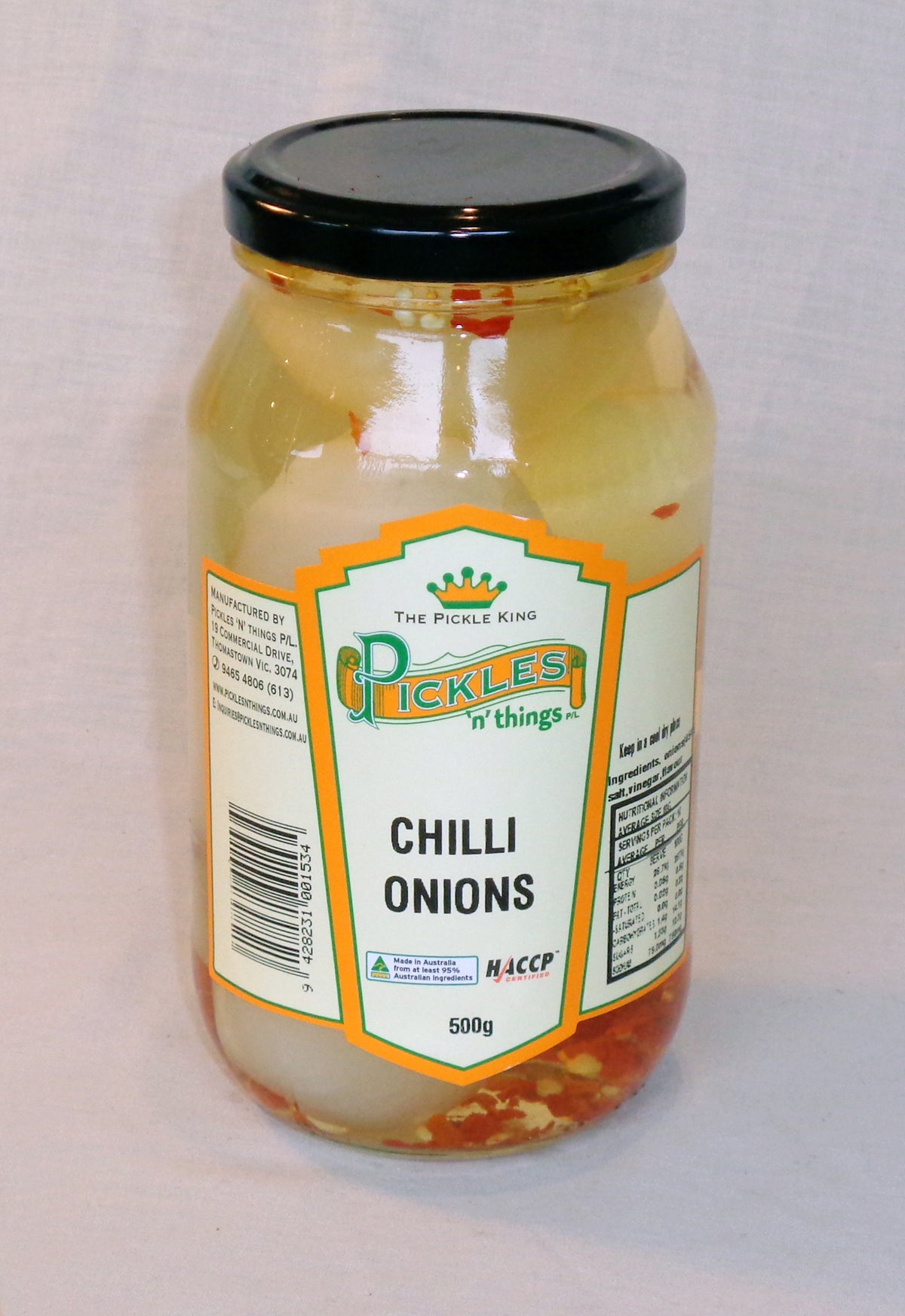 66153 - 500g Chilli Onions | Pickles N Things