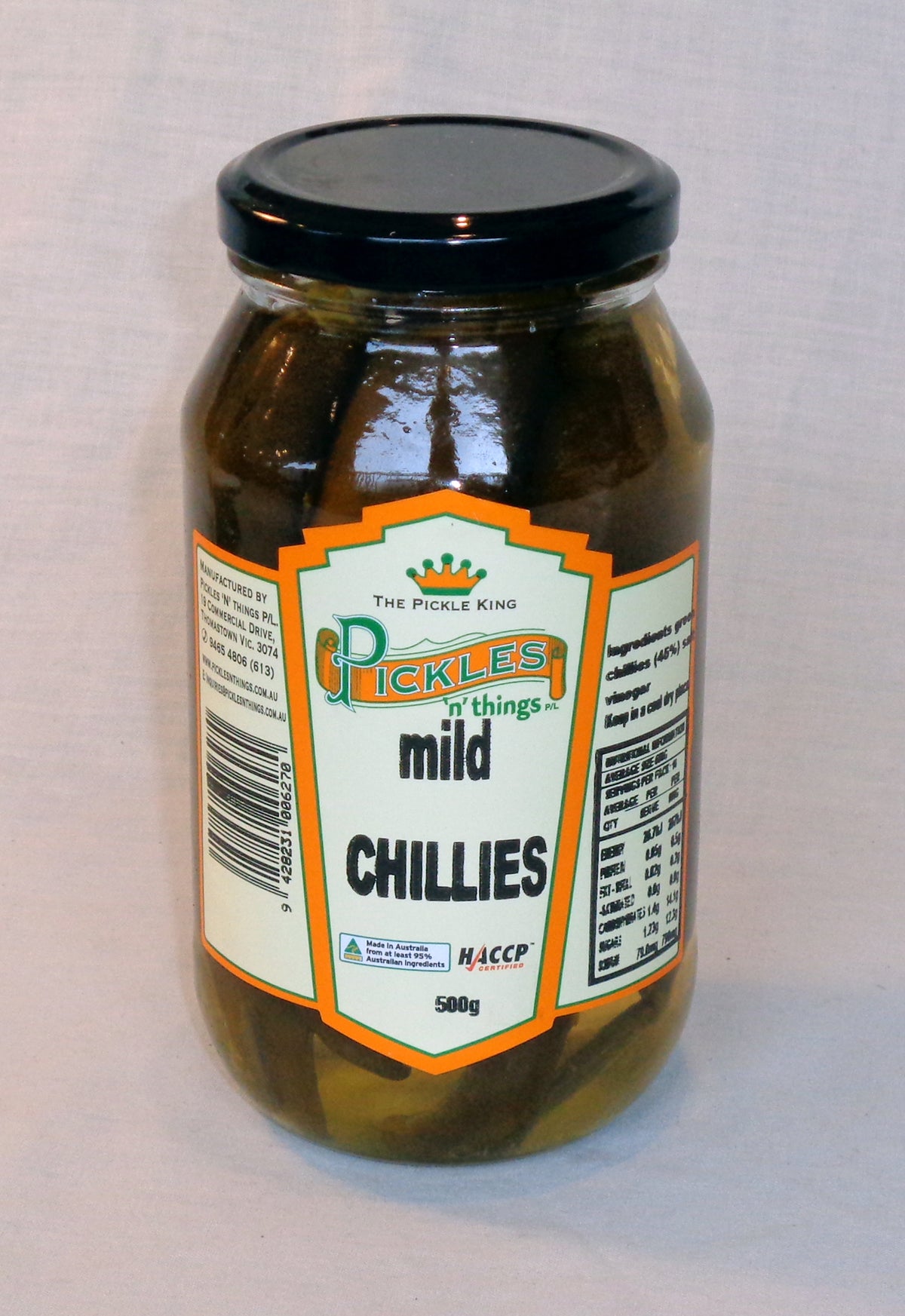 66627 - 500g Mild Chillies | Pickles N Things