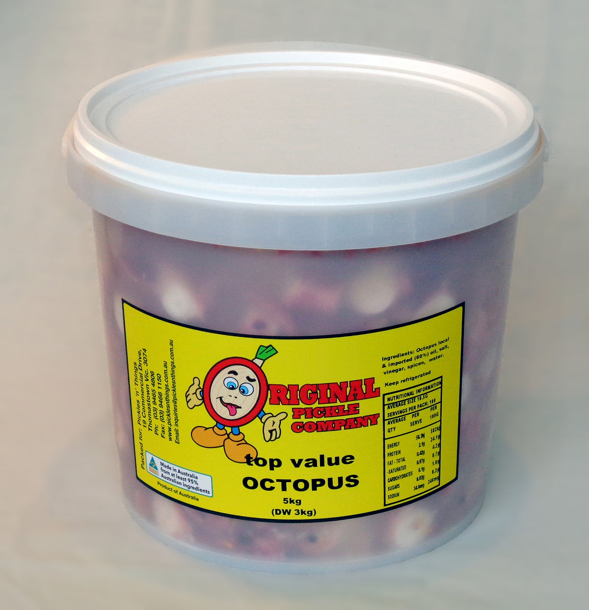 66309 - 5kg Top Value Octopus (3kg DW) IMPORTED | Pickles N Things