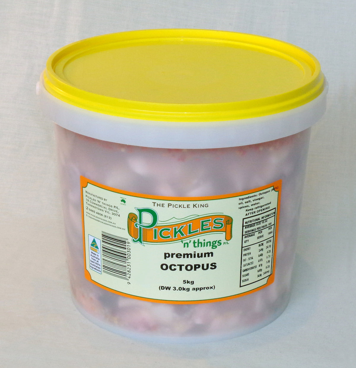 66301 - 5kg Octopus Premium (3kg DW) Local | Pickles N Things
