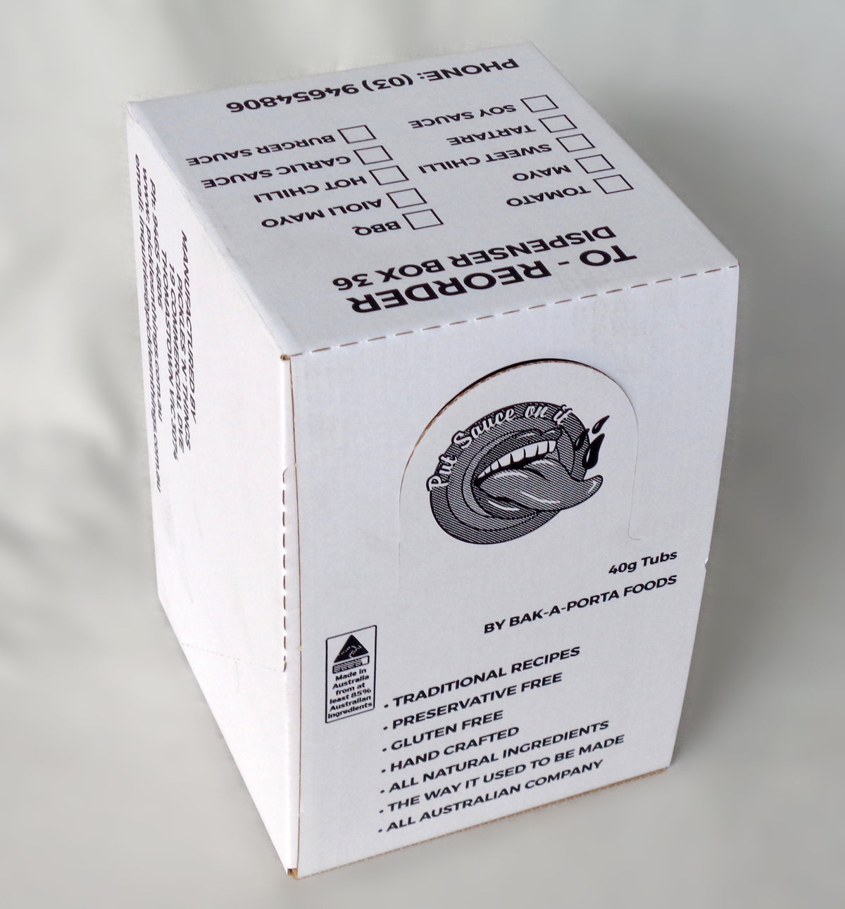 66808 - Mayo (Box 48 x 40ml Dipping Tubs) | Pickles N Things